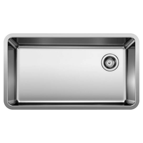 Blanco FORMERA Undermount Stainless Steel 33 in. Single Bowl Kitchen ...