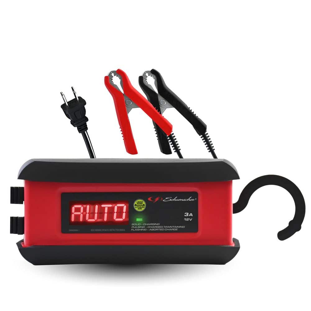 Schumacher Electric 3A Car Battery Charger and Maintainer, Fully ...