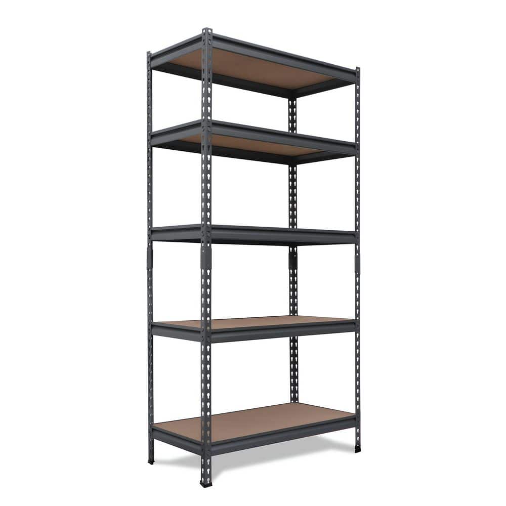 AR SHELVING Pro Series 5-Tier Steel Garage Storage Shelving Unit in ...