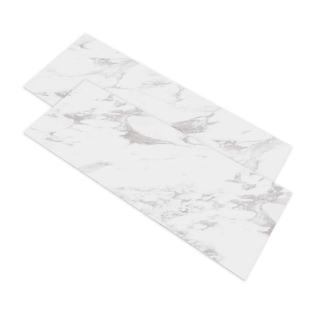 CASTICO 32 in. W x 84 in. H Glue-Up Alcove Side Shower Wall Set in ...