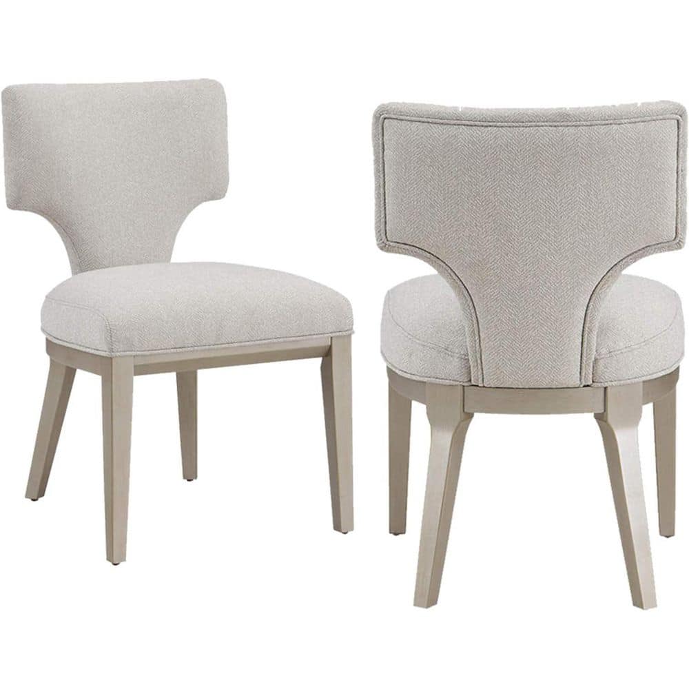 HOME IMPORTS EMPORIUM Champagne Fabric Upholstered Wood Frame Dining ...