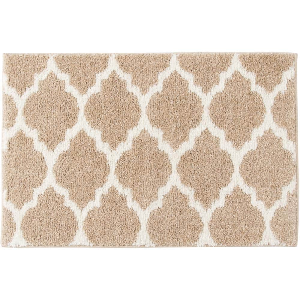 StyleWell Seyward Beige/Buff 2 ft. x 3 ft. Trellis Area Rug SAL2436.247 ...