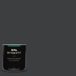 BEHR PREMIUM PLUS 8 oz. #ECC-25-3 Obsidian Stone Satin Enamel Interior ...