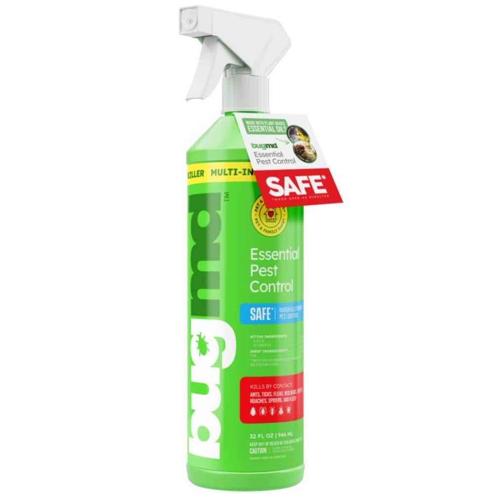 BUGMD 32 oz. Indoor/Outdoor Essential Oil Powered Pest Control Spray ...