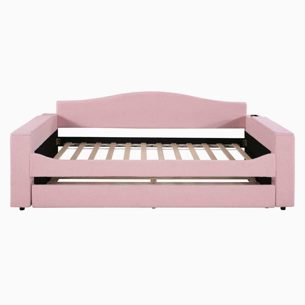 wetiny Pink Twin Platform Bed D-SF000106AAH - The Home Depot