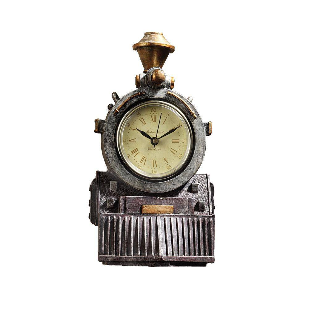 Design Toscano 9.5 in. x 5.5 in. All Aboard Locomotive Train Wall Clock ...