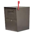 Architectural Mailboxes Oasis Black, Extra Large, Steel, Locking, Post ...