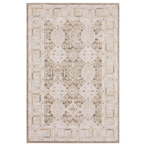 Home Decorators Collection Florentina 6 ft. x 9 ft. Beige Traditional ...