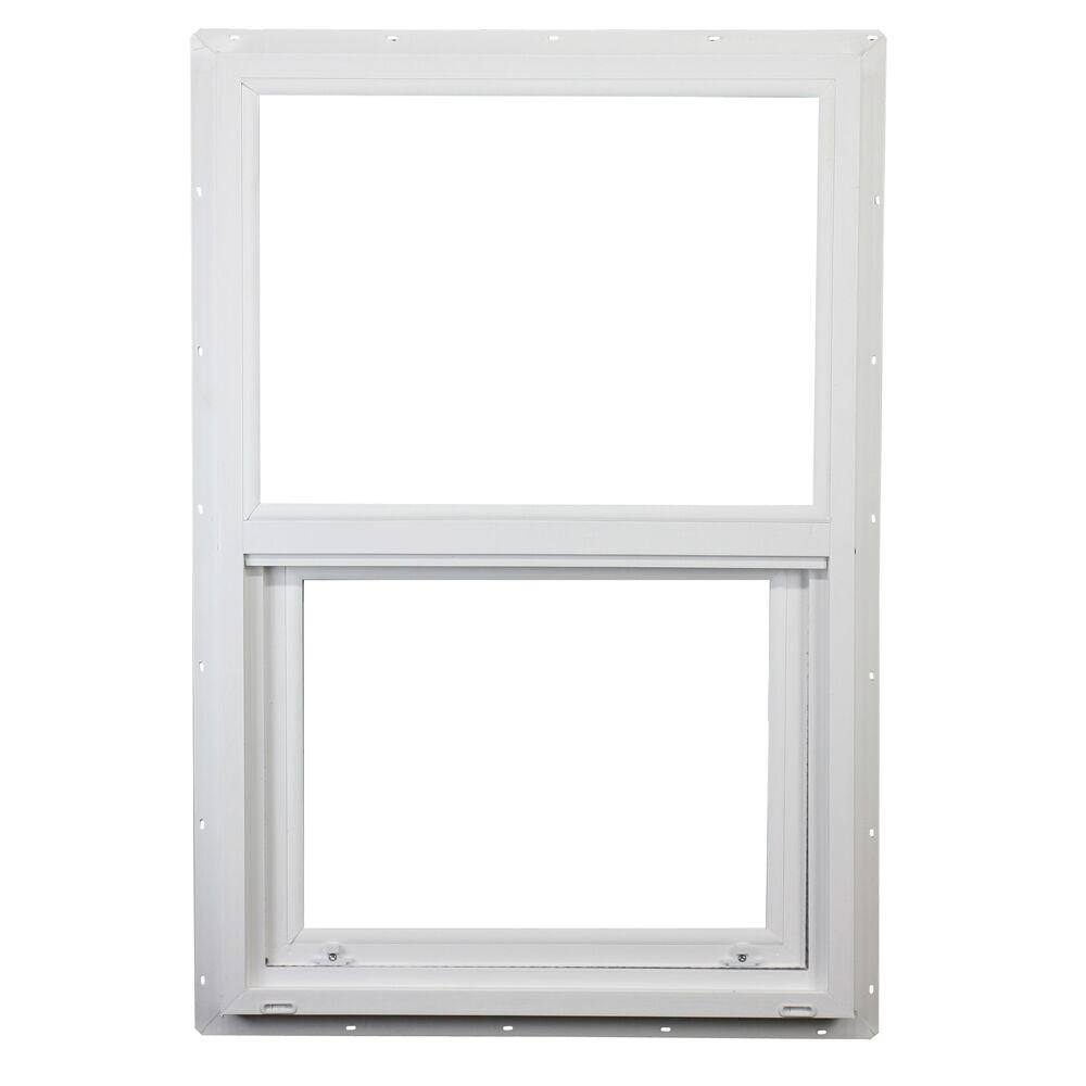Ply Gem 35.5 in. x 59.5 in. Classic Series White Vinyl Insulated Single ...