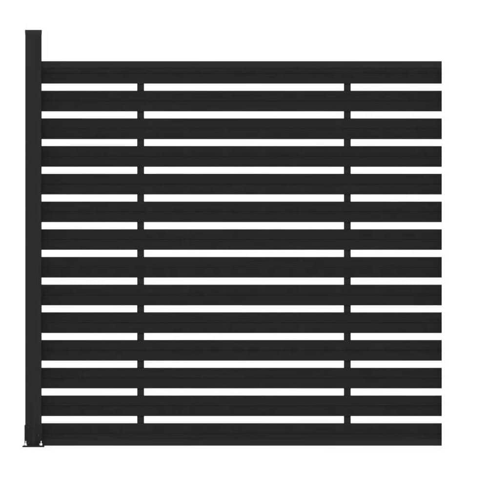 mondaria Outdoor Lattice 6 ft. H x 6 ft. W Waterproof Black Composite ...
