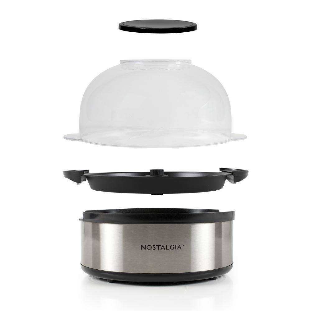 Nostalgia 750-Watt 5 oz. Stainless Steel Stirring Speed Popcorn Machine ...