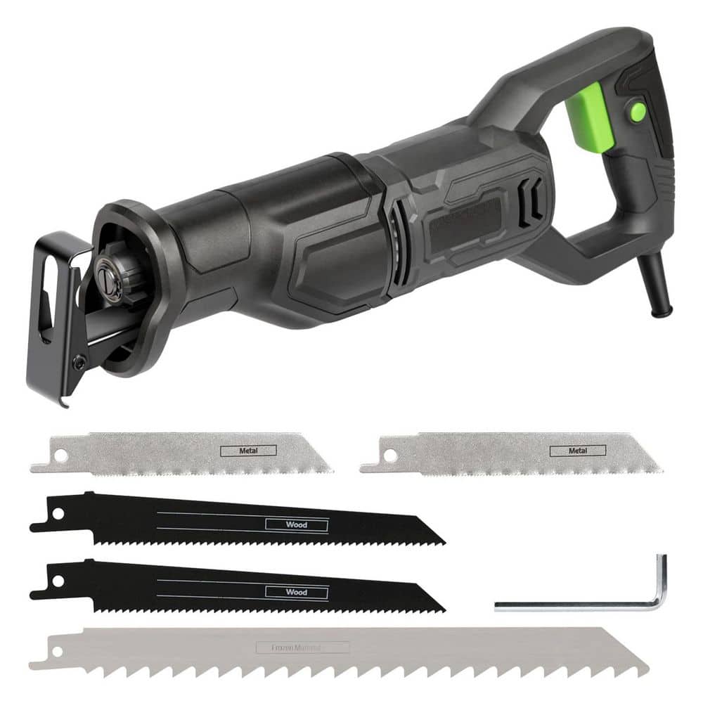 120V 4/5 Stroke Length Corded Reciprocating Saw with 6.0 Amp Motor 0 ...