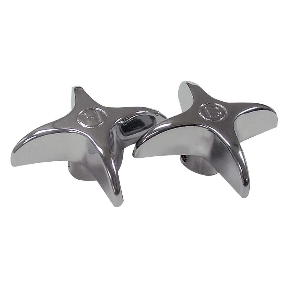 Everbilt Pair of Universal Replacement Faucet Handles with Cross Handle ...