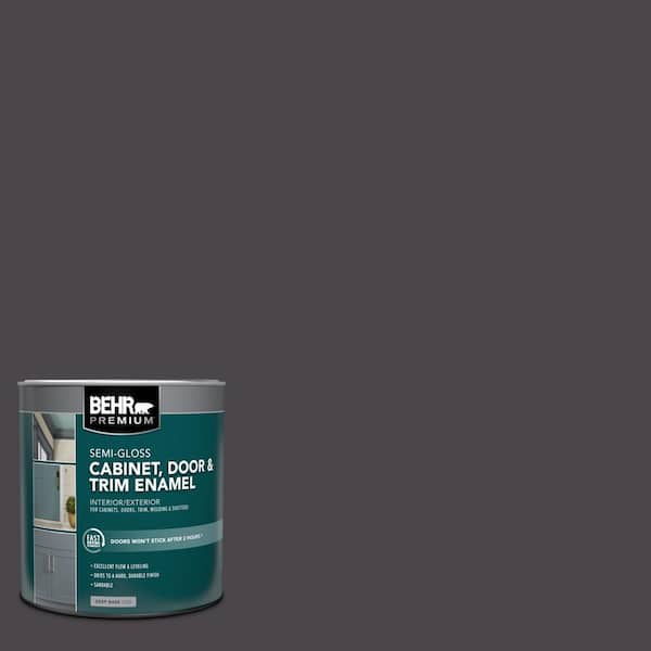 BEHR PREMIUM 1 qt. #N550-7 Catwalk Semi-Gloss Enamel Interior/Exterior ...