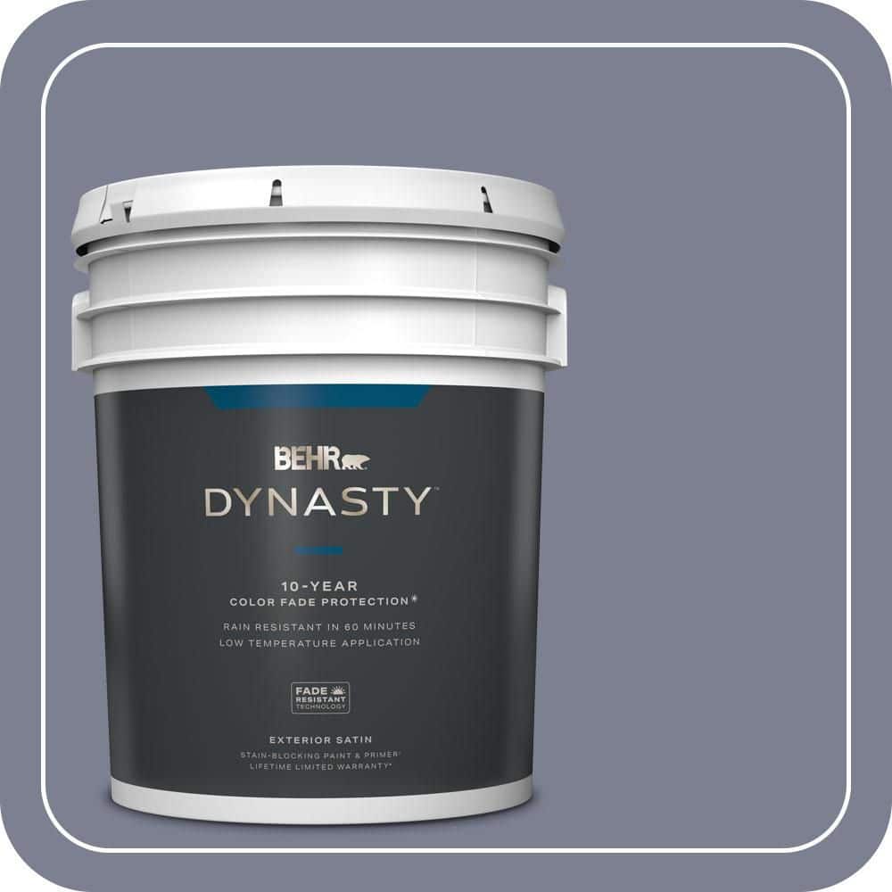 BEHR DYNASTY 5 gal. #620F-5 Majestic Mount Satin Enamel Exterior Stain ...