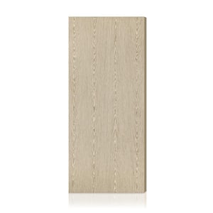 CALHOME 42 in. x 80 in. Oak Texture Flush Hollow Core Veneer Composite ...