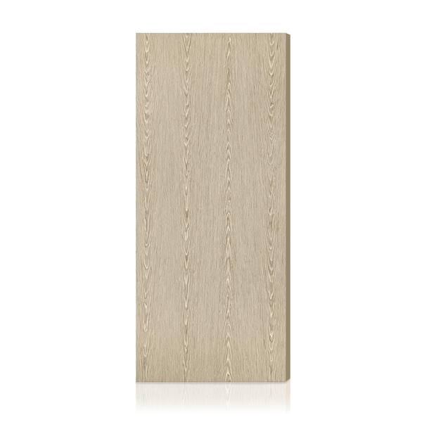 CALHOME 30 in. x 80 in. Oak Texture Flush Hollow Core Veneer Composite ...