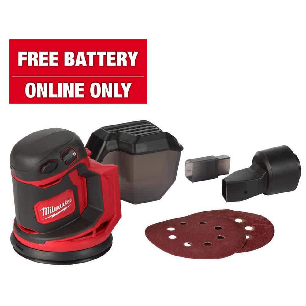 Milwaukee M18 18V Lithium-Ion Cordless 5 in. Random Orbit Sander (Tool ...