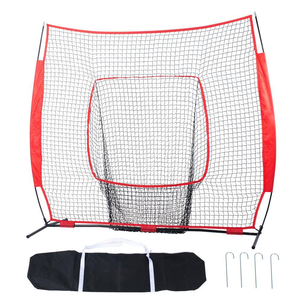 SKYSHALO 7 x 7 ft. Baseball Softball Practice Net, Portable Baseball ...