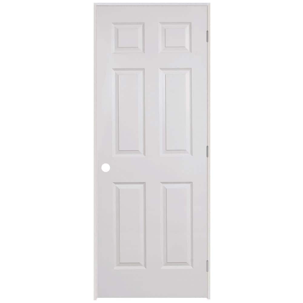 Reviews for Steves & Sons 28 in. x 80 in. Left-Handed 6-Panel Textured ...