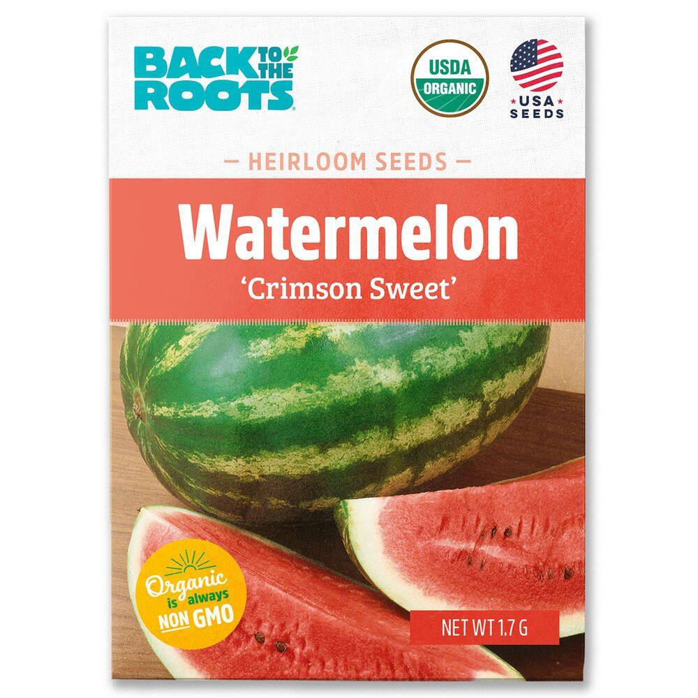 Back to the Roots Organic Crimson Sweet Watermelon Seed 46079F - The ...