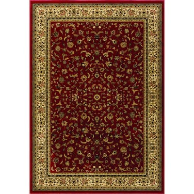 Natco Sapphire Sarouk Claret 5 ft. x 8 ft. Area Rug-4341.21.60ME - The ...