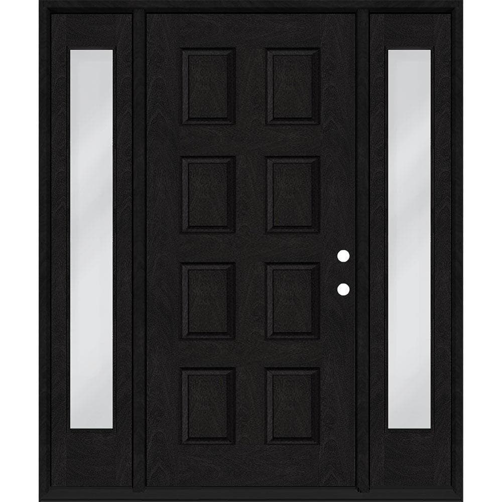 Steves & Sons Regency 74 in. x 96 in. 8-Panel LHIS Onyx Stain Mahogany ...