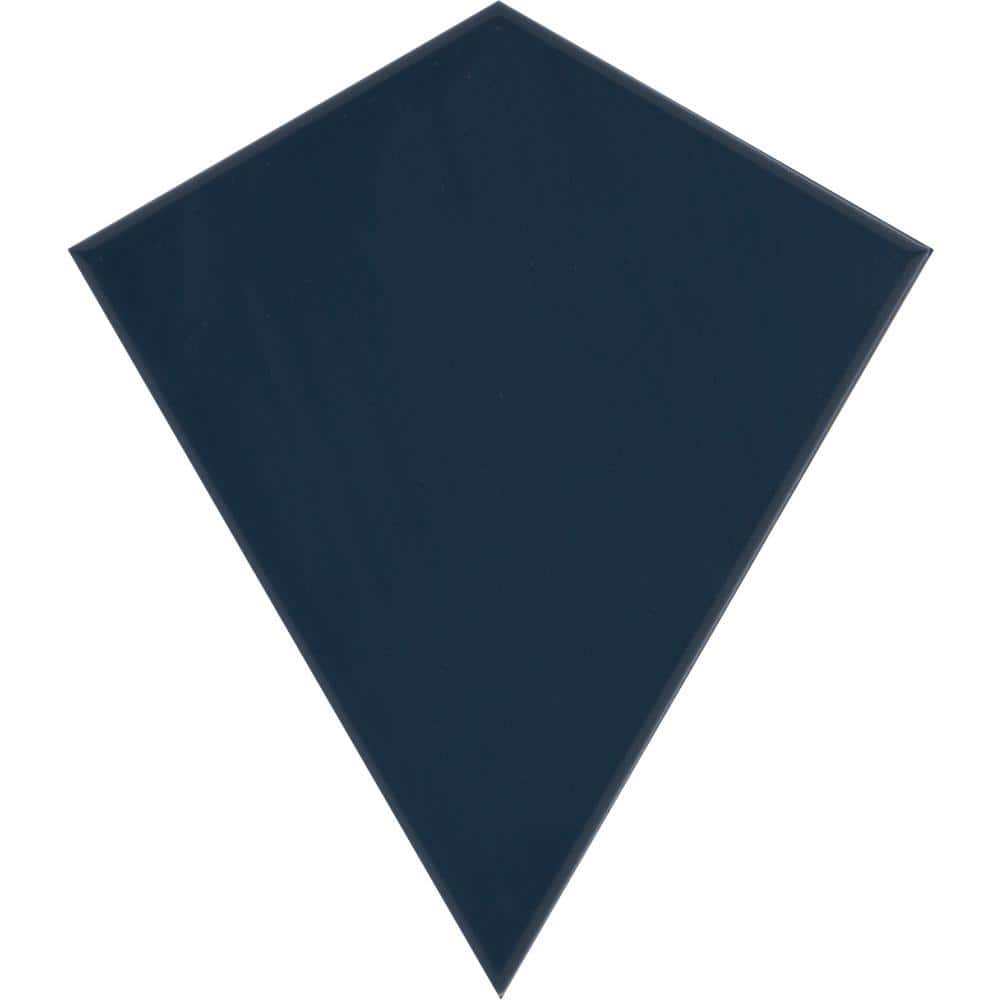 EMSER TILE Skite Navy 6 in. x 7 in. Glossy Ceramic Wall Tile (6.04 Sq ...