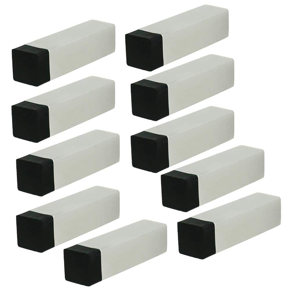 INOX DSIX 2-7/8 in. L, 3/4 in. Dia Satin Stainless Steel Square Wall ...