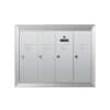 Florence Recessed Wall Mount Vertical Mailbox with 4 Compartments in ...