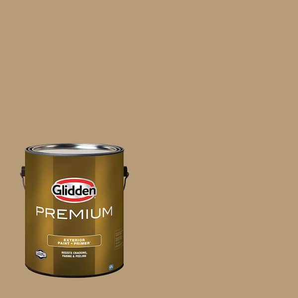 Glidden Premium 1-gal. PPG1086-5 Earthy Ocher Semi-Gloss Exterior Latex ...