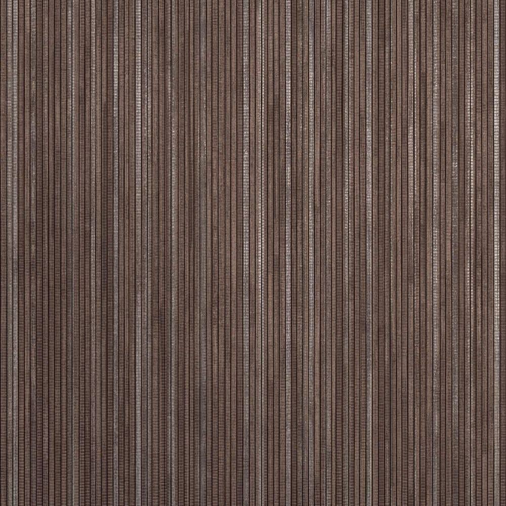 Chocolate Bronze and Metallic Silver Faux Grasscloth Vinyl Peel and ...