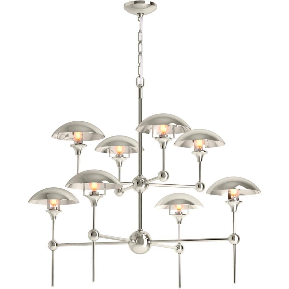 Kohler Vorleigh 8 Light Polished Nickel Chandelier K 27951 Ch08 Snl