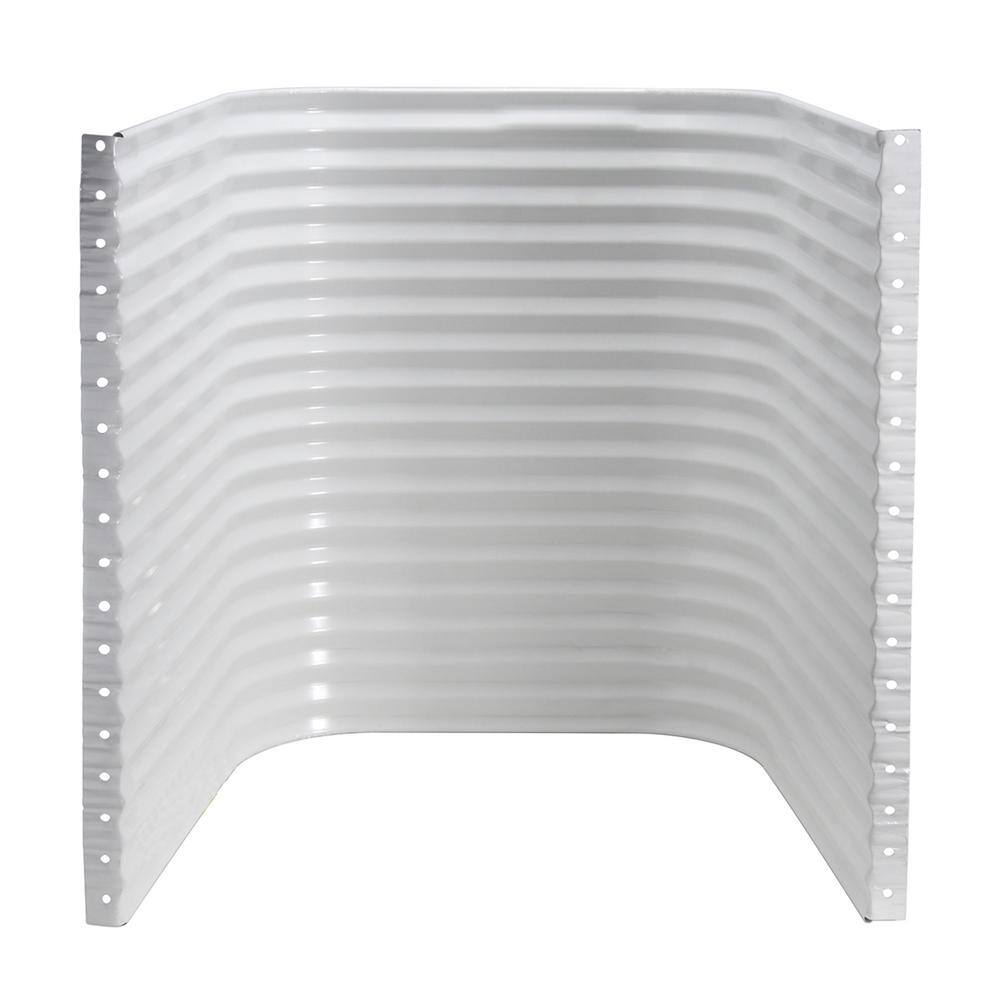 SHAPE PRODUCTS 50 in. W x 36 in. D x 36 in. H White Steel Egress Window ...