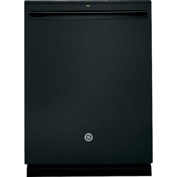 GE Profile Top Control Dishwasher in Black with Stainless Steel Tub and ...