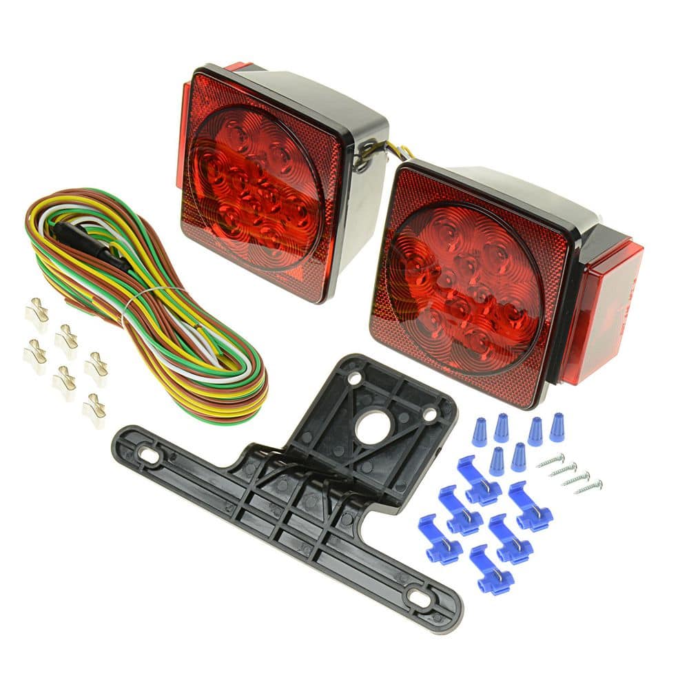 BOATING ESSENTIALS Multi-Function LED Trailer Light Kit - Submersible ...