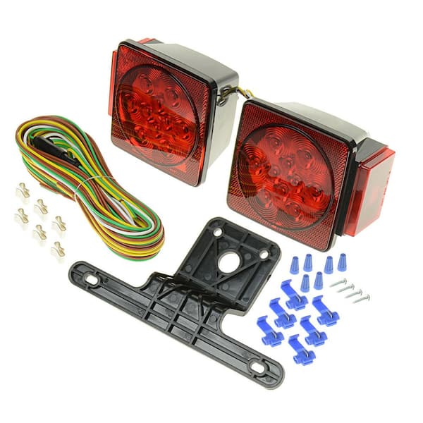 BOATING ESSENTIALS Multi-Function LED Trailer Light Kit - Submersible ...