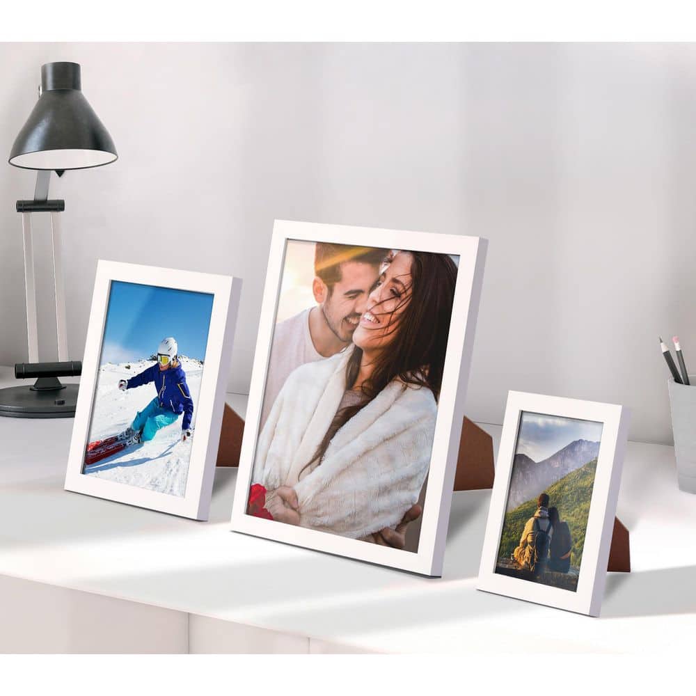 10-Pack Photo Frame Set, Wall/Tabletop Display, 8x10 5x7 4x6, White ...