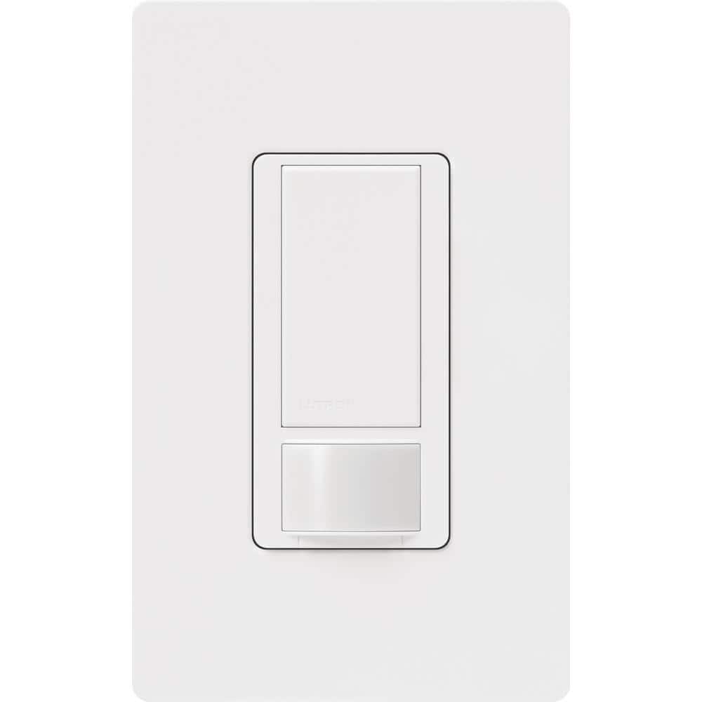 Lutron Maestro Motion Sensor Switch w/Wallplate, No Neutral Required, 5 ...