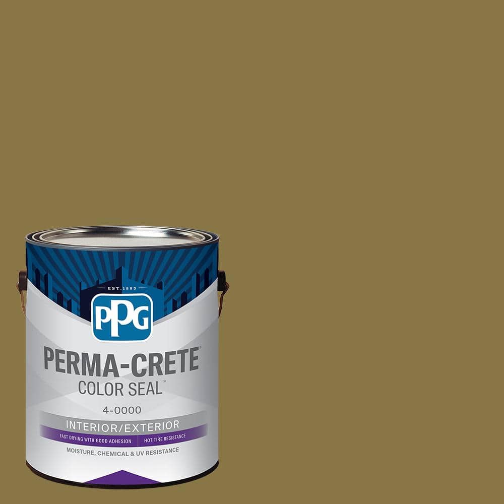 Perma-Crete Color Seal 1 gal. PPG1111-6 Pickled Okra Satin Interior ...