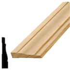 Alexandria Moulding WM 366 11/16 in. x 2-1/4 in. x 84 in. Pine Casing ...