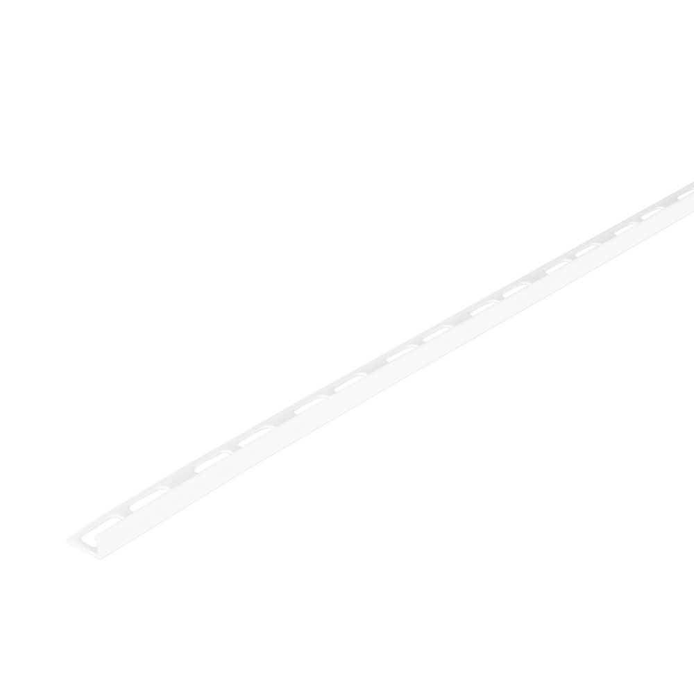 M-D Building Products White 1 in. W x 96 in. L PVC 3/8 in. Tile Edge ...