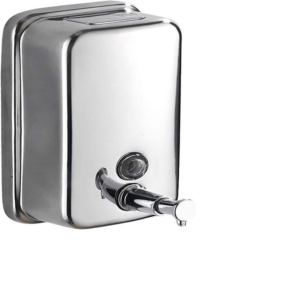 Lynzavix Chrome Soap Dispenser Lotion Dispenser Wall Mount Stainless ...