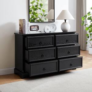 HODEDAH 7-Drawer Black Chest of Drawers with Door HI71DR Black - The ...