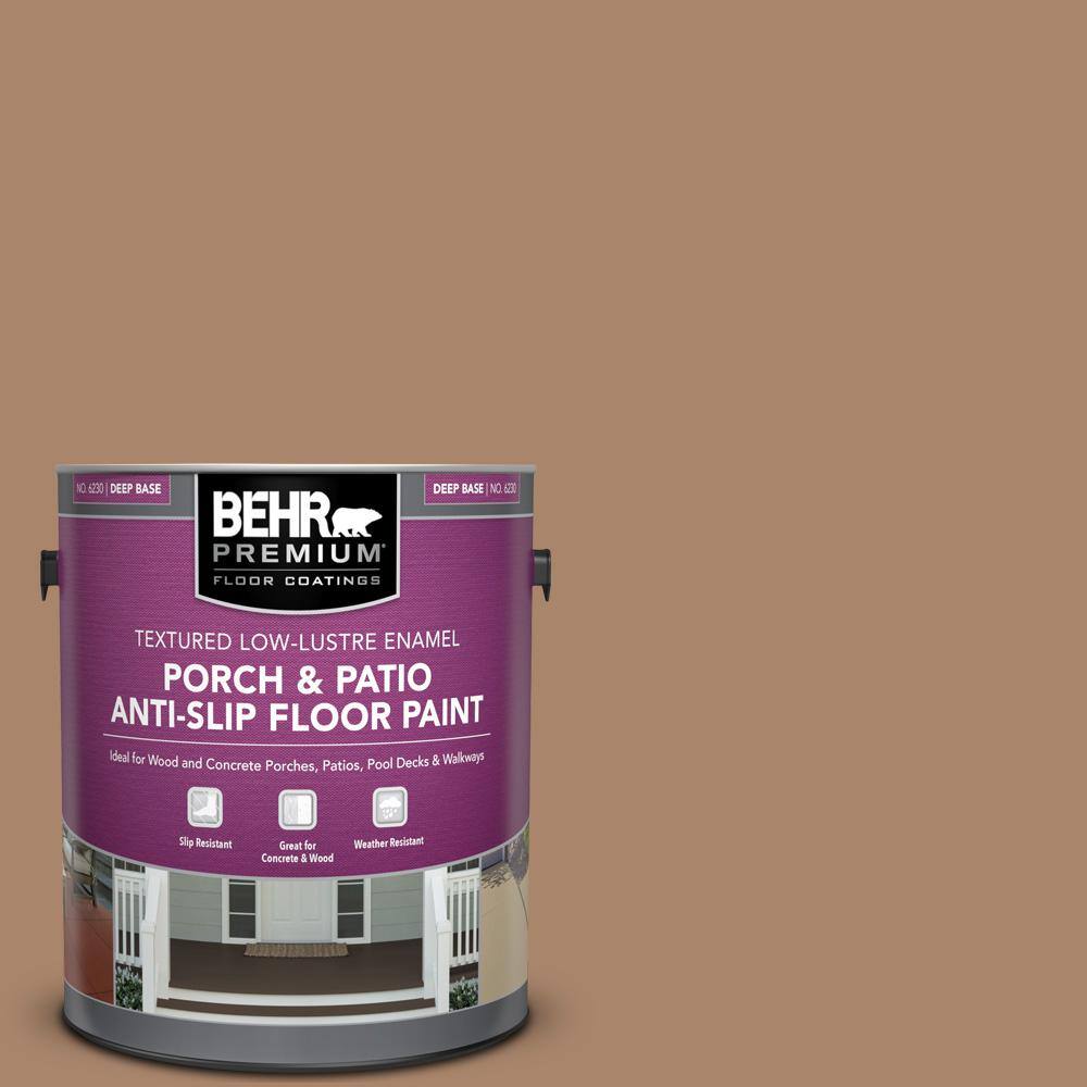 BEHR PREMIUM 1 gal. #S220-5 Nutshell Textured Low-Lustre Enamel ...