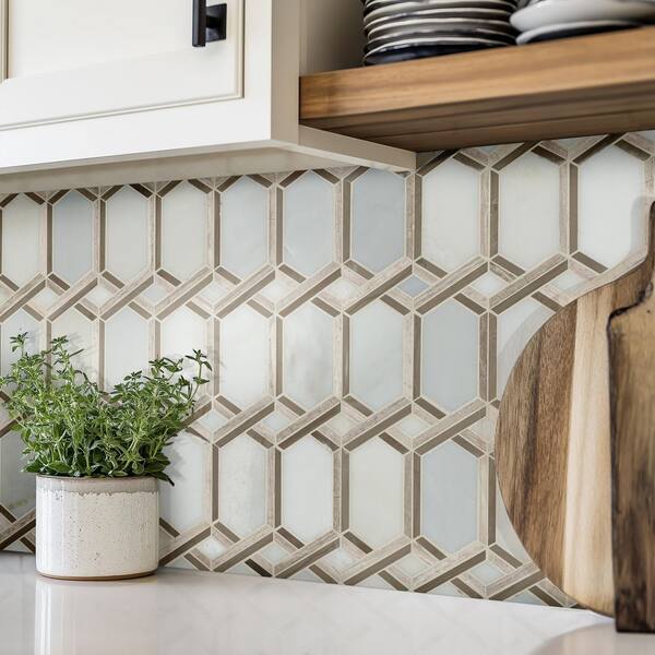 MSI Take Home Tile Sample - Royal Link 4 in. x 4 in. Polished Marble ...