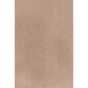 Jutem Bone 6 ft. x 9 ft. Solid Indoor Area Rug JUT500-BONE-6x9-HD - The ...