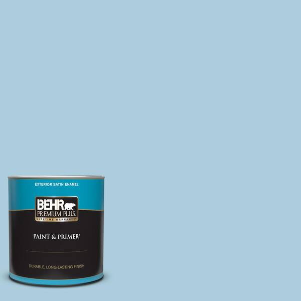 BEHR PREMIUM PLUS 1 qt. #M500-2 Early September Satin Enamel Exterior ...