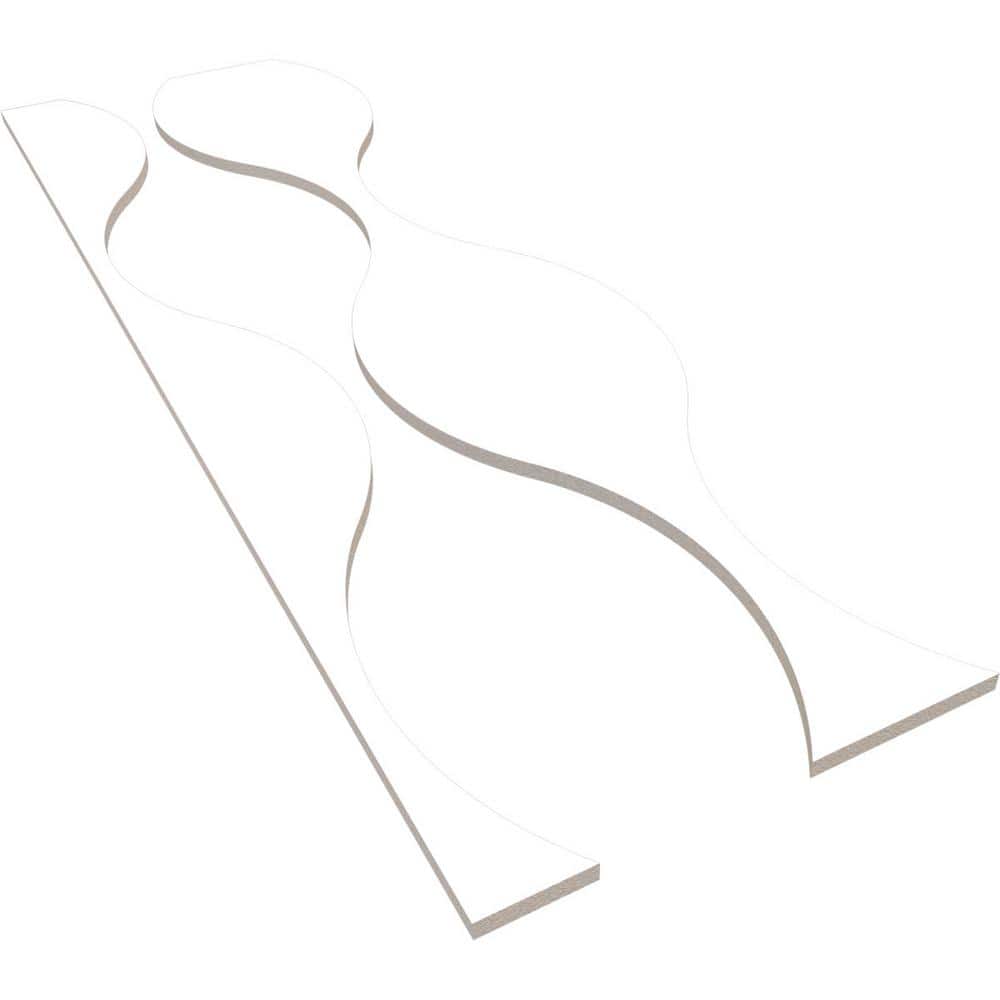Ekena Millwork Ozark 47 in. H x 0.5 in. W Slatwall Panels in PVC 9-Pack ...