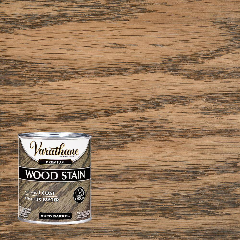 Varathane 1 Qt. Aged Barrel Premium Fast Dry Interior Wood Stain (2 ...